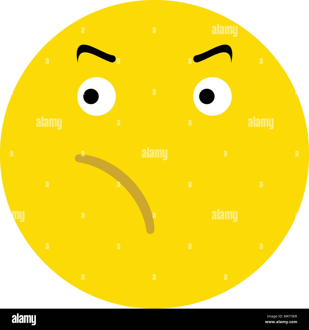 Disapproving Face Smiley