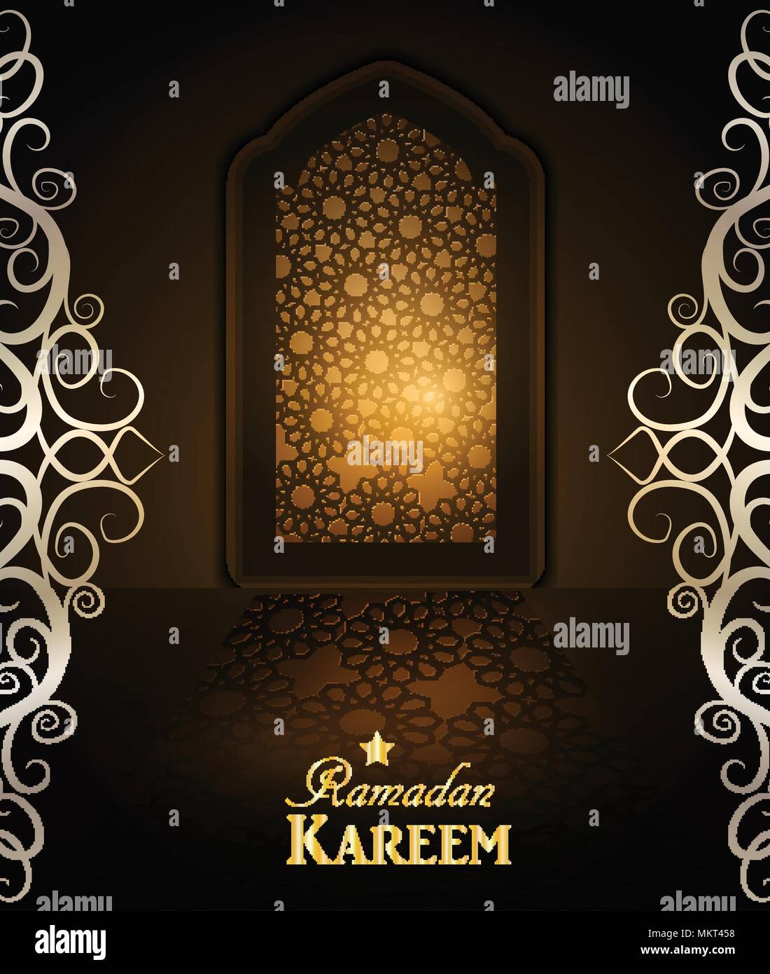 Ramadan Background mosque window Stock Vector Image & Art - Alamy