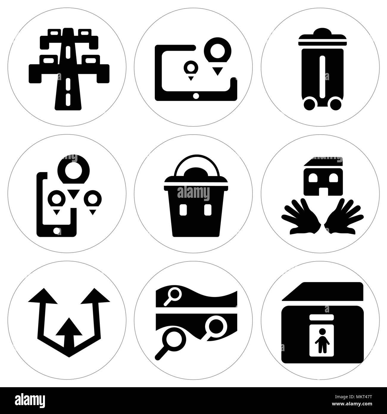 Restroom sign highway hi-res stock photography and images - Alamy