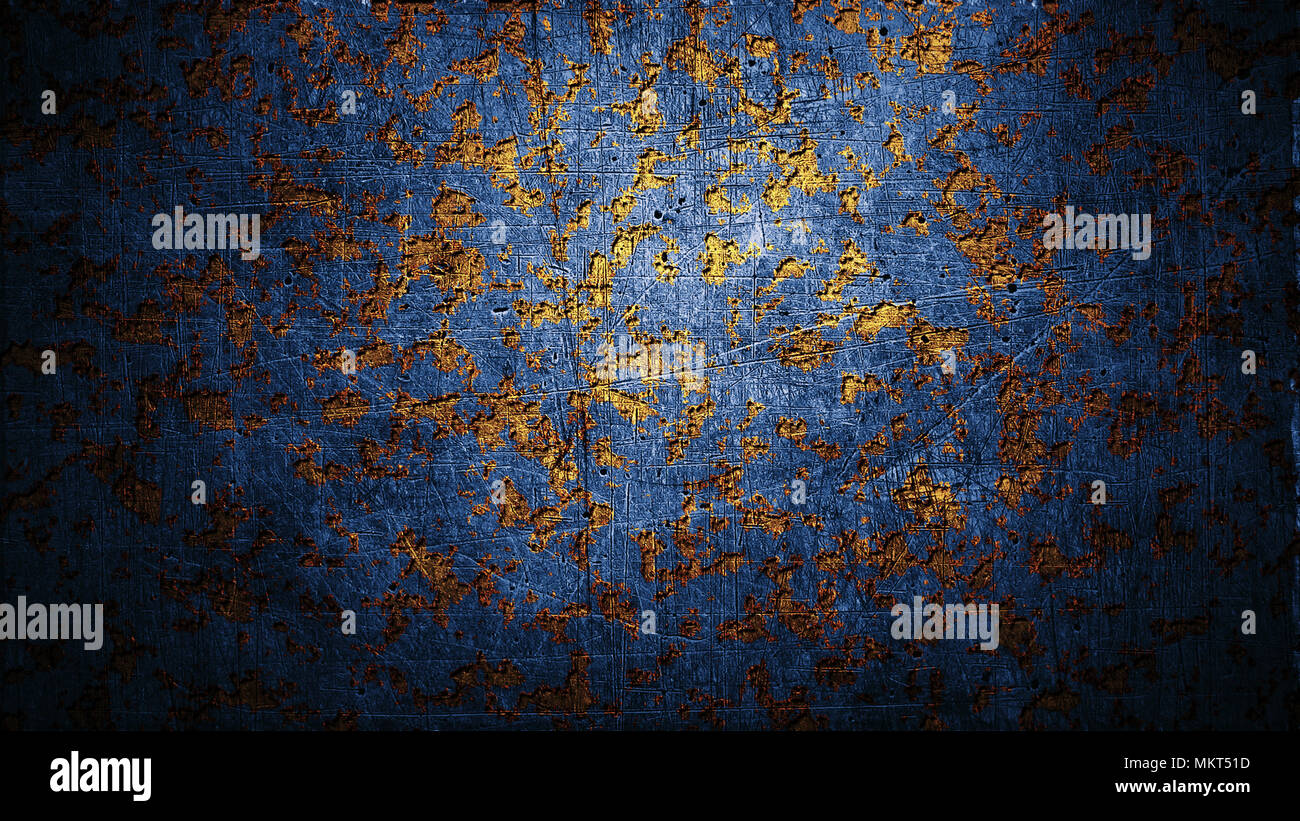 rusting metal grunge background, computer generated grunge illustration ...
