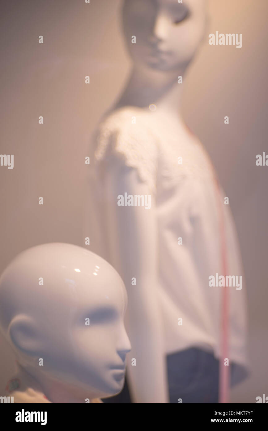 Childrenswear fashion shop window childrens store mannquins kids ...