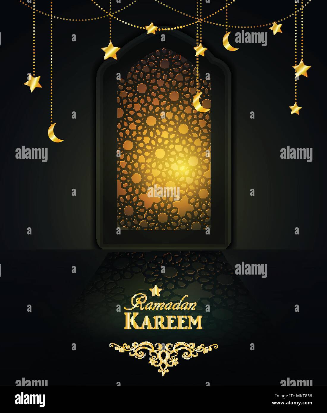 Ramadan Background mosque window Stock Vector Image & Art - Alamy