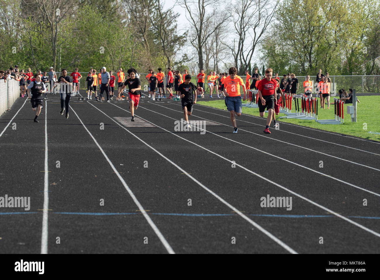Images from a middle school track & field meet, Monroe High School ...