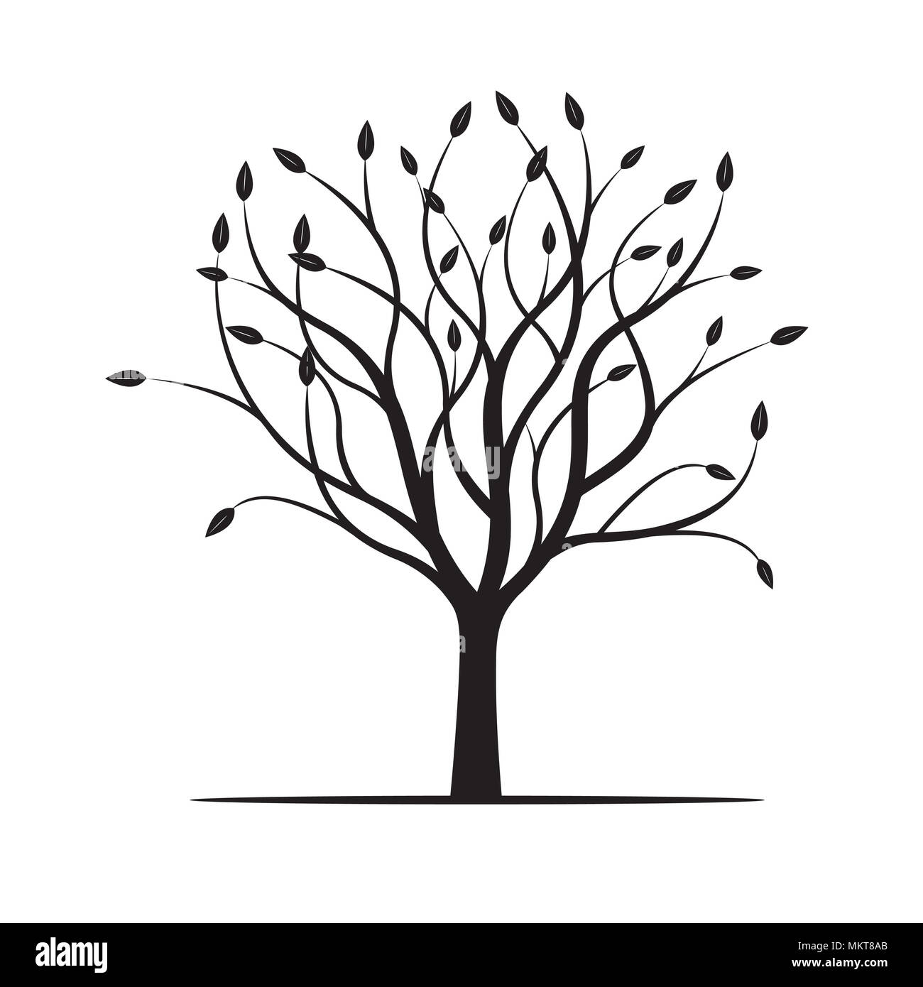 Tree graphic background vector Cut Out Stock Images & Pictures - Alamy