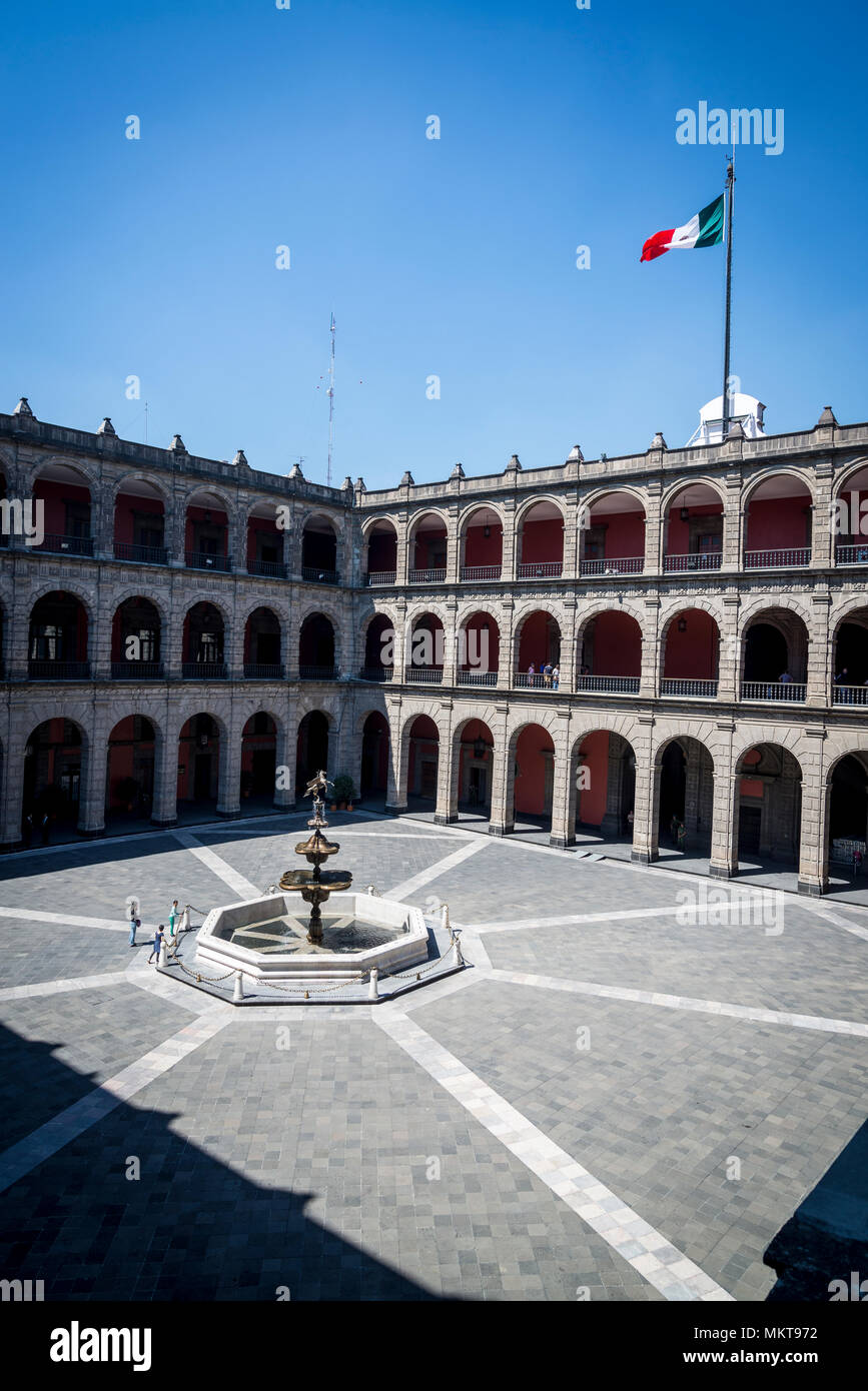 Central courtyard, National Palace, Palacio Nacional, government ...
