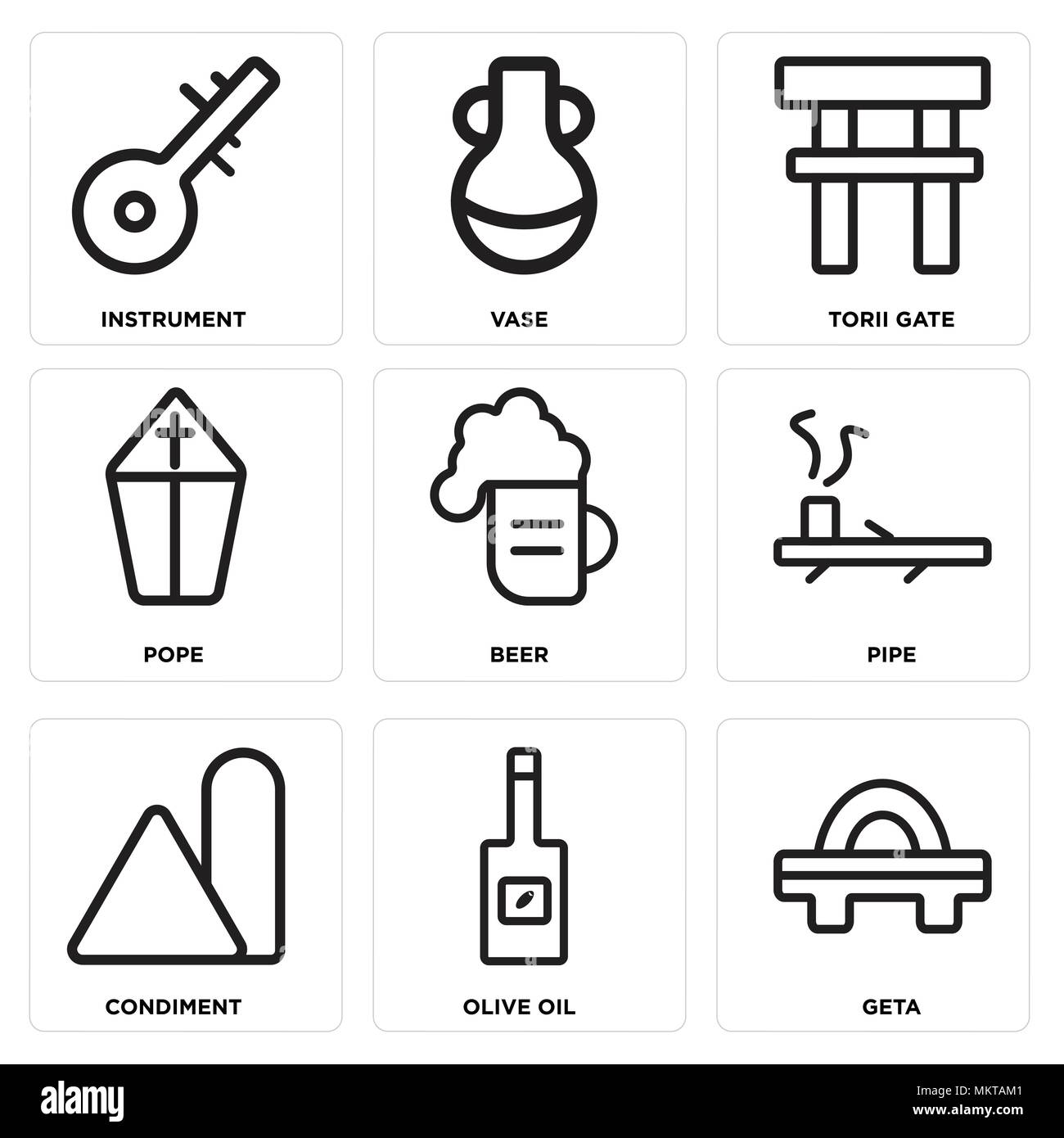 Pipes musical instruments Stock Vector Images - Alamy