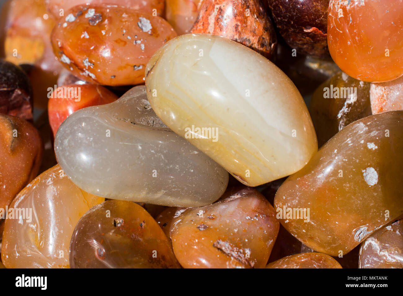 Agate gemstone as natural mineral rock specimen Stock Photo - Alamy