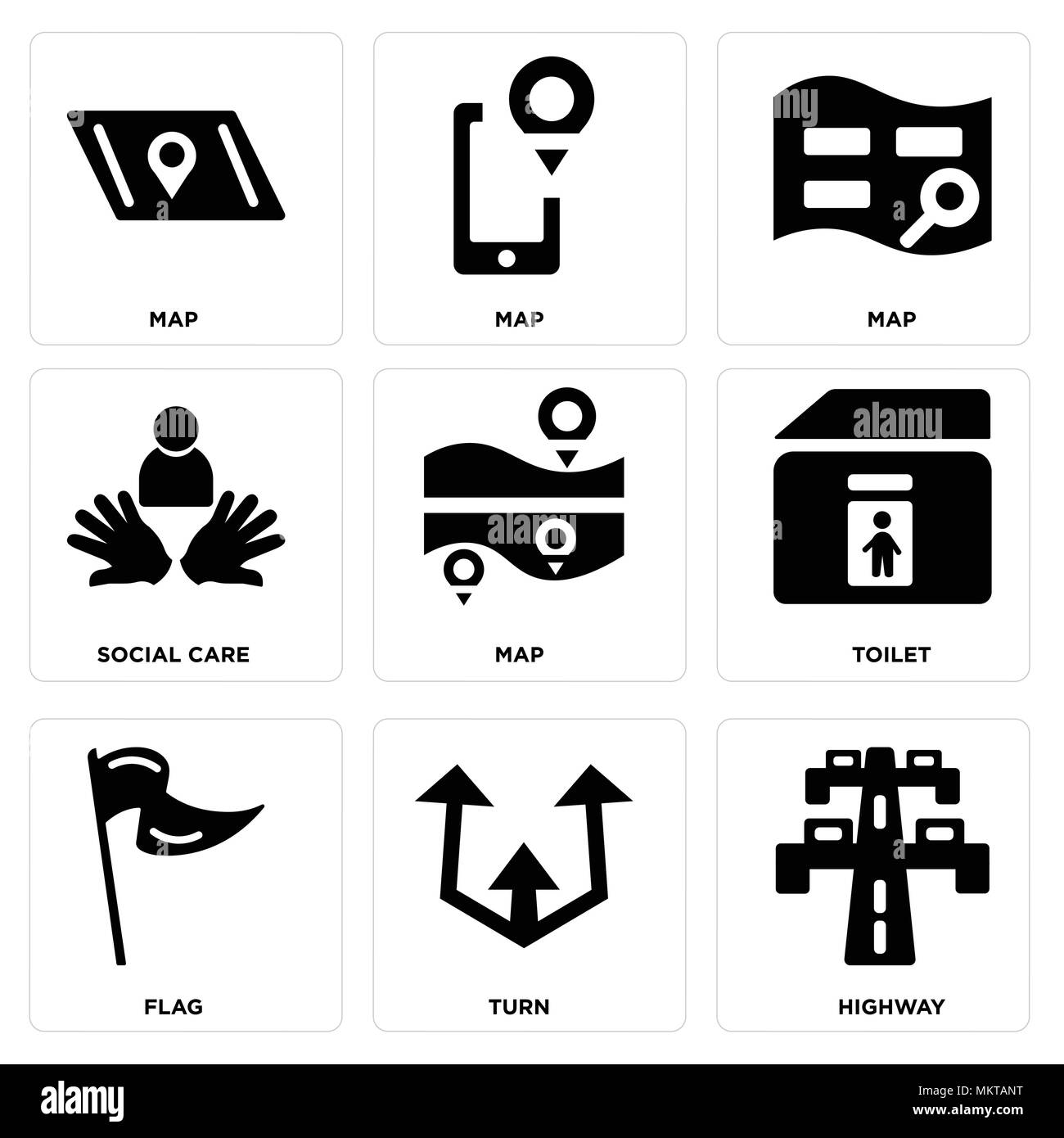 Restroom sign highway Black and White Stock Photos & Images - Alamy