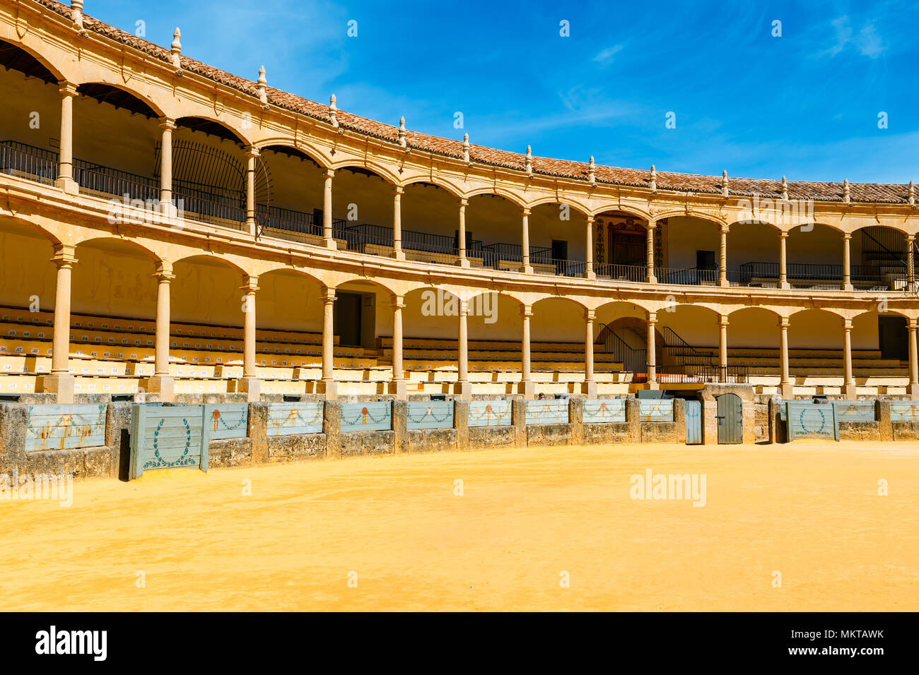 Bullring in Ronda is one of the oldest and most famous bullfighting ...