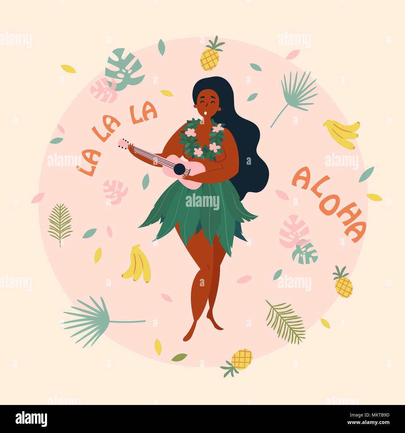 Lei luau Stock Vector Images - Alamy