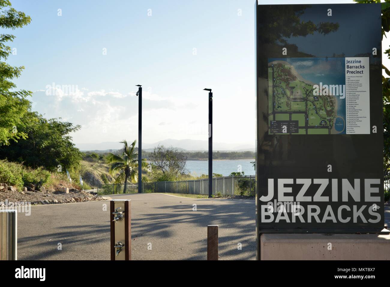 Jezzine barracks sign, Kissing point fort, Townsville Queensland ...