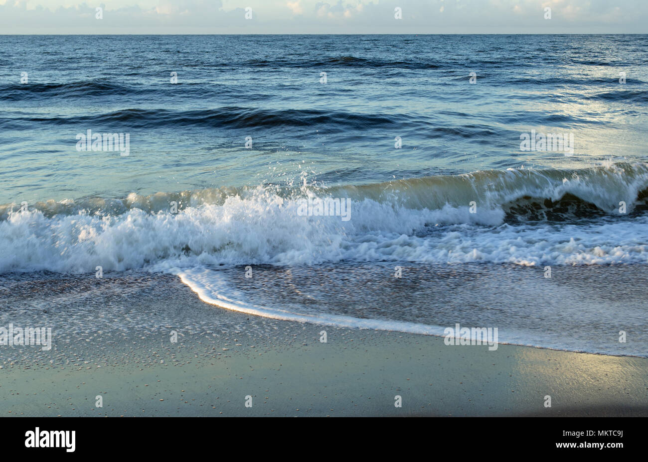 Water waves at beach Stock Photo - Alamy