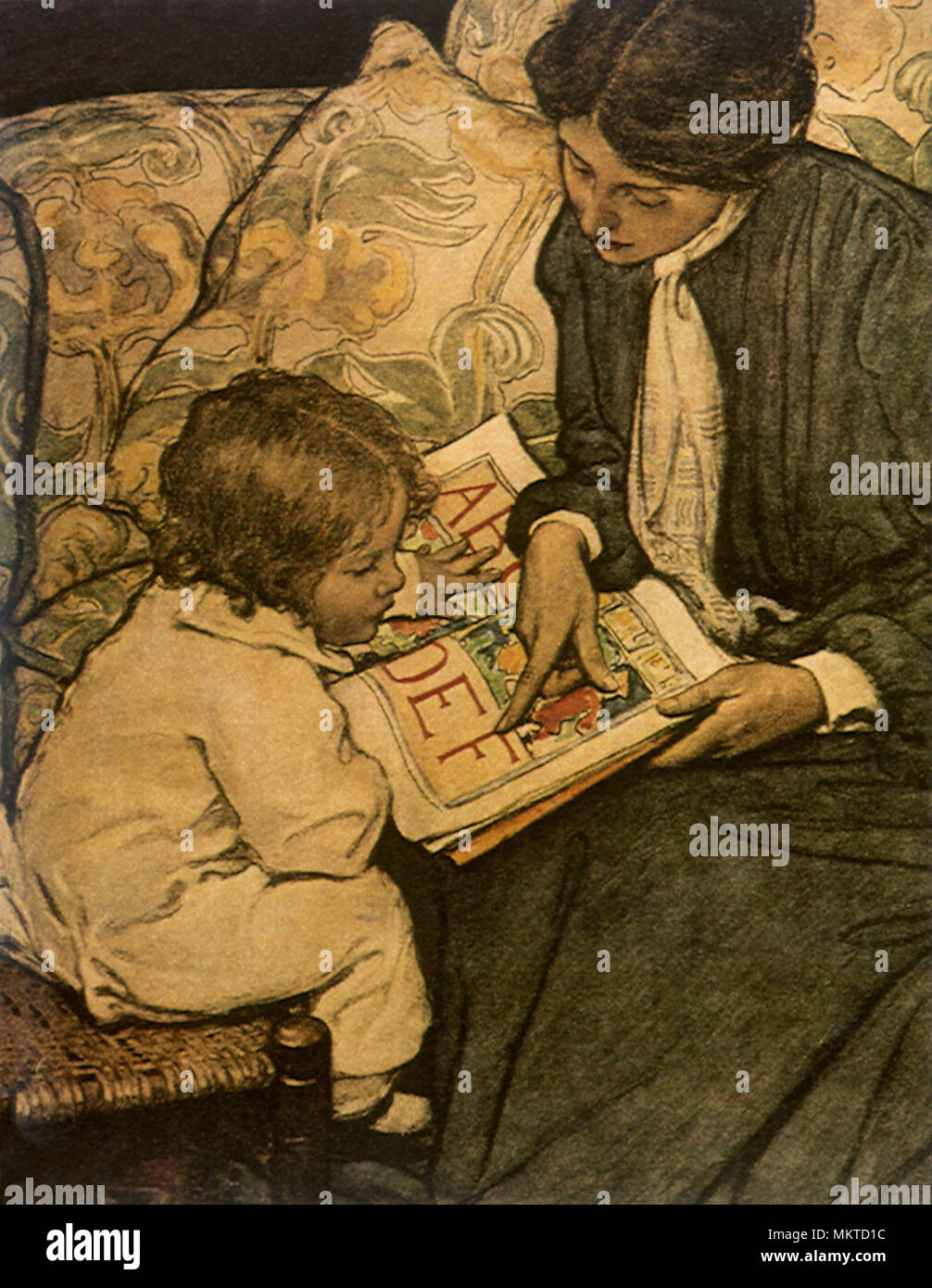 The First Lesson Stock Photo - Alamy