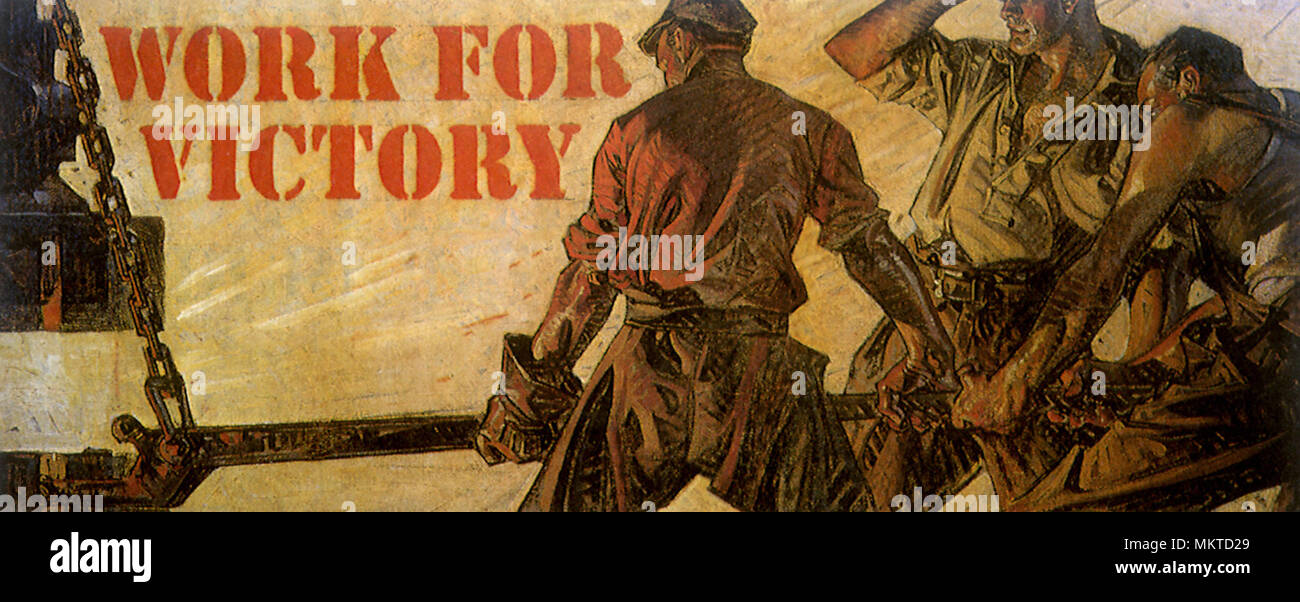 Work for Victory Stock Photo - Alamy