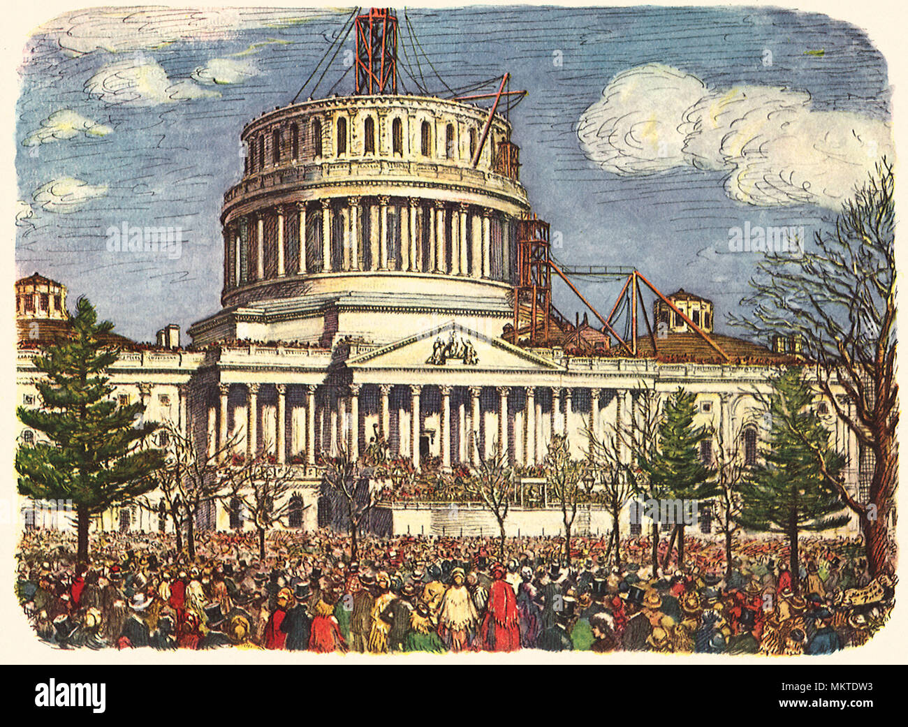 Abraham lincoln inauguration hi-res stock photography and images - Alamy