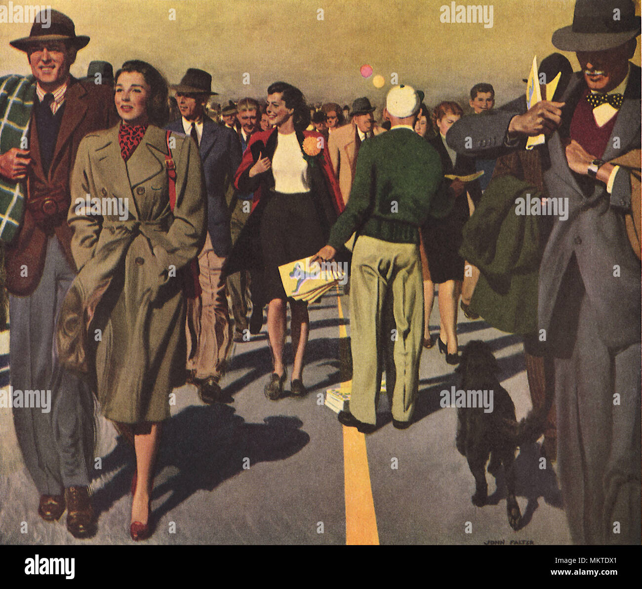 Vintage football crowd hi-res stock photography and images - Alamy