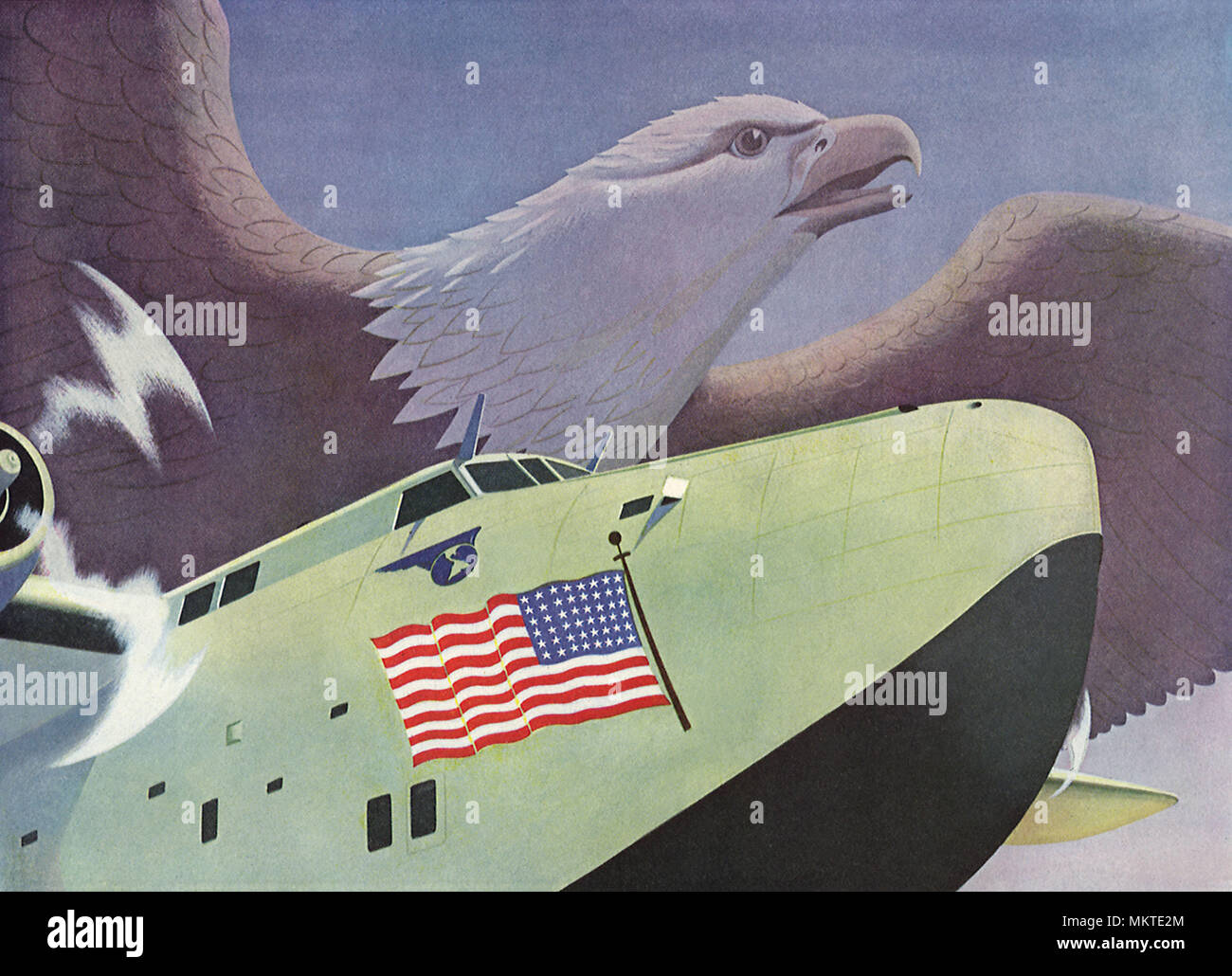 American eagle plane hi-res stock photography and images - Alamy