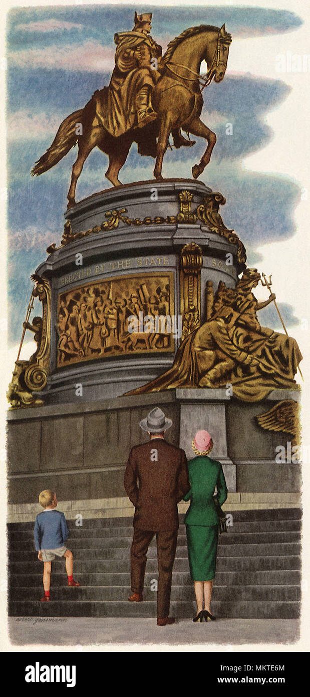 Bronze Statue of George Washington, Philadelphia Stock Photo - Alamy