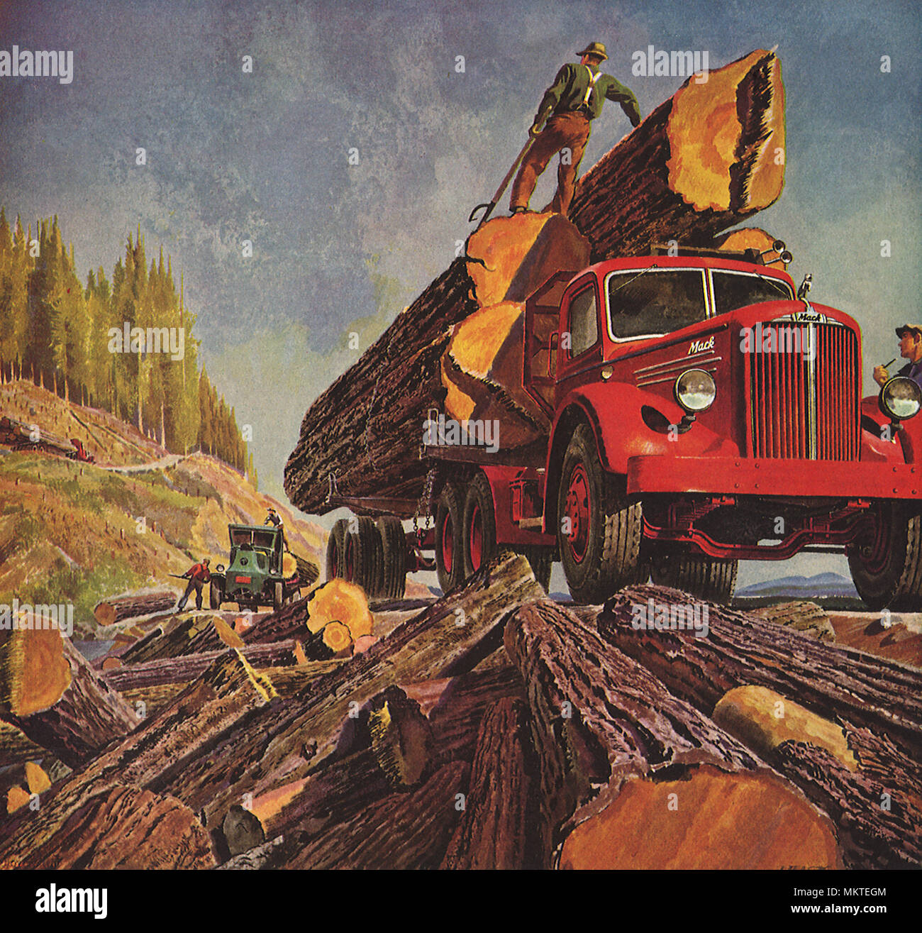 Hauling lumber hi-res stock photography and images - Alamy