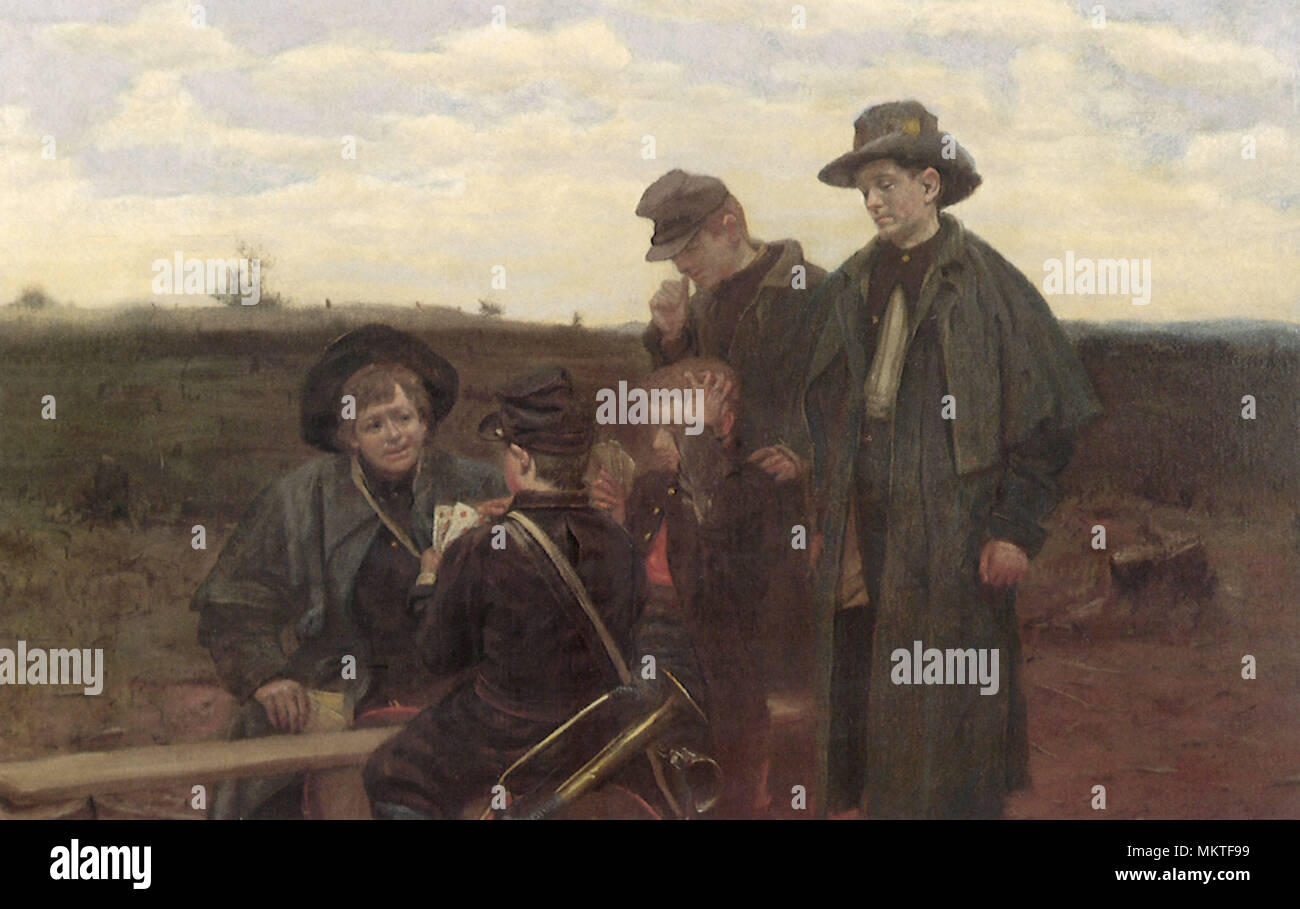 Civil War Drummer Boy Playing Cards Stock Photo - Alamy