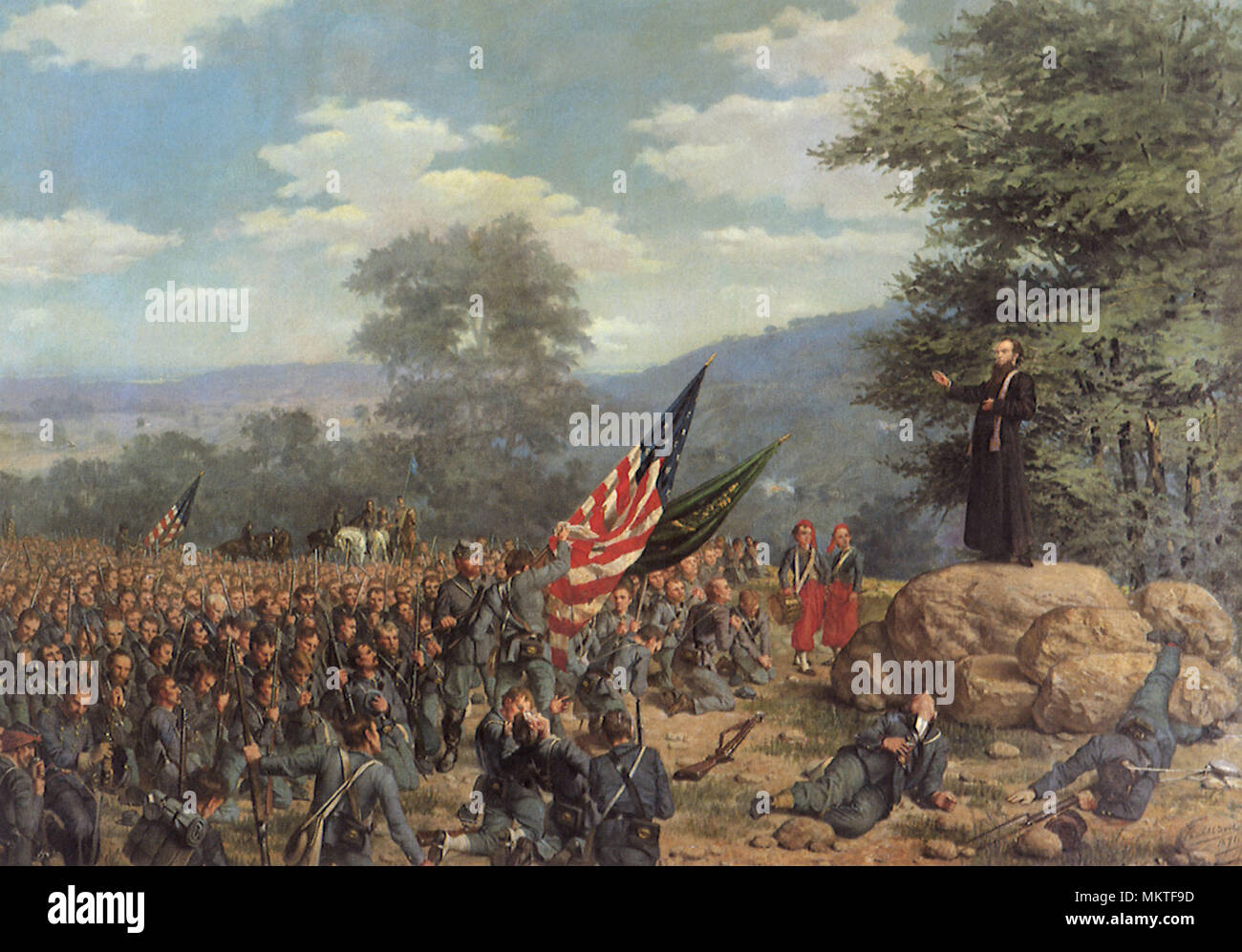 Absolution Under Fire Stock Photo - Alamy