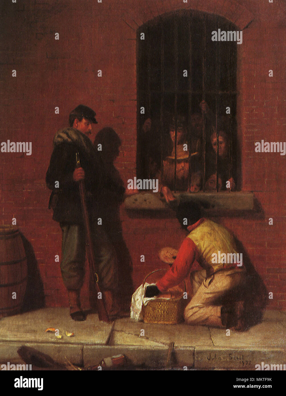 Confederate Prison Scene, Civil War Stock Photo - Alamy