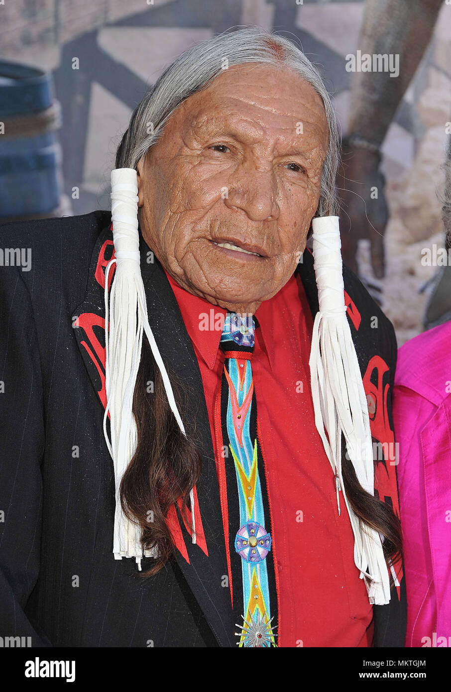 Saginaw Grant - Indian Chief arriving at the Lone Ranger premiere at ...