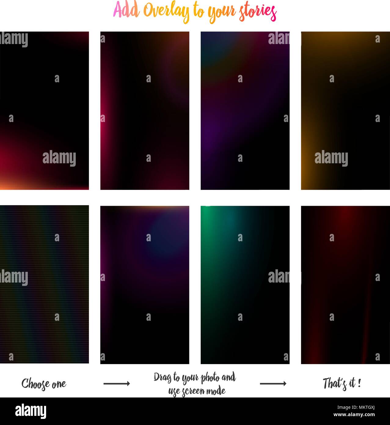 Vertical orientation Smartphone. Lens flare. Transparent sunlight. Set ...