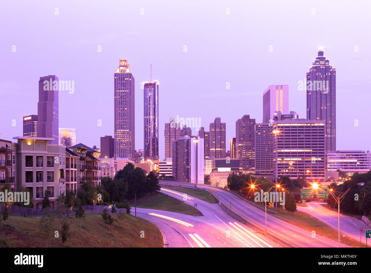 Downtown skyline of atlanta hi-res stock photography and images - Alamy
