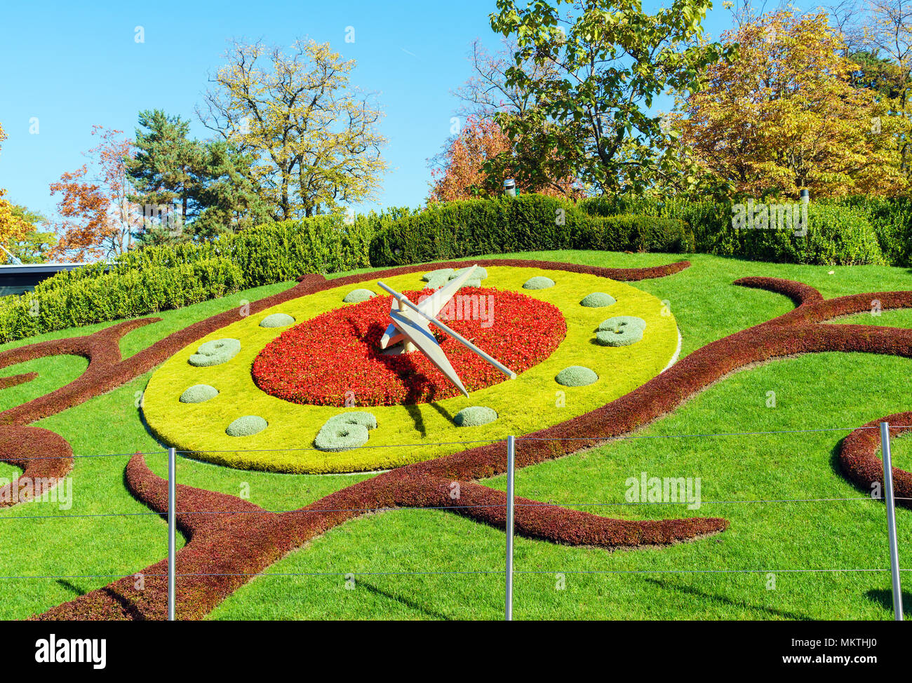 Flower clock in geneva switzerland hi-res stock photography and images ...