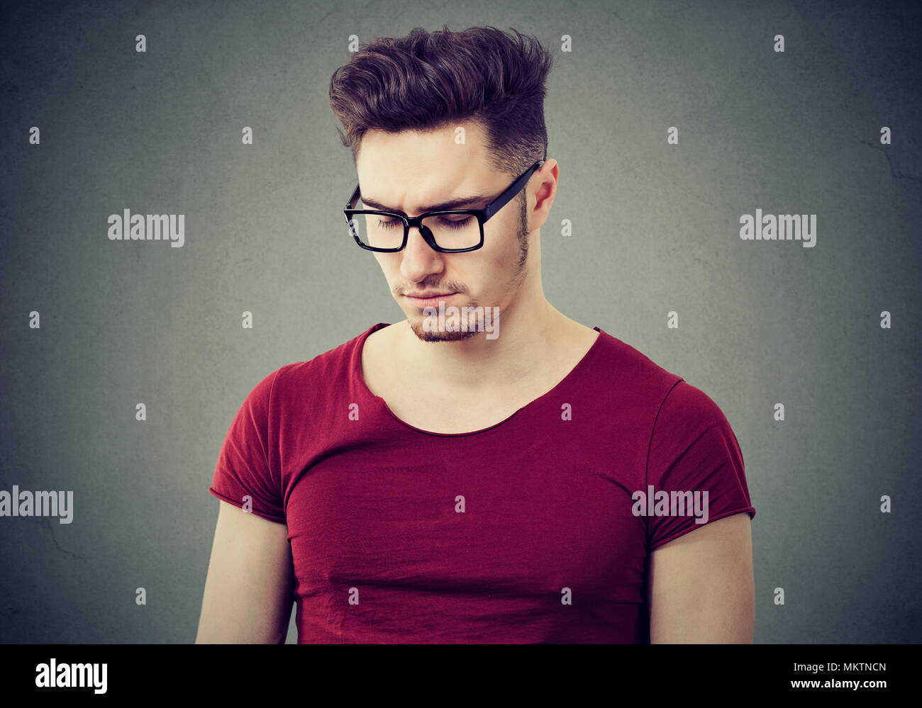 Sad worried hi-res stock photography and images - Alamy