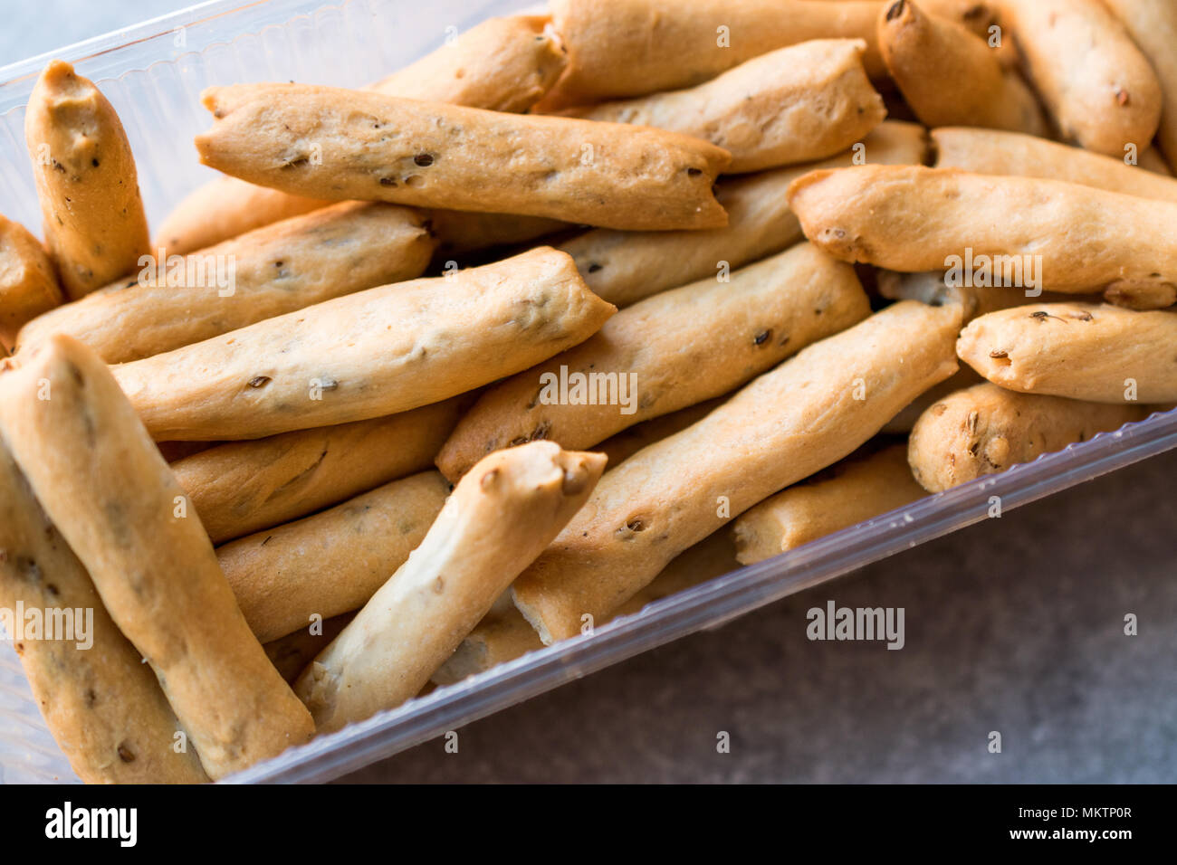 Turkish Pastry Crispy Stick Crackers with Anise Flavor. Traditional ...