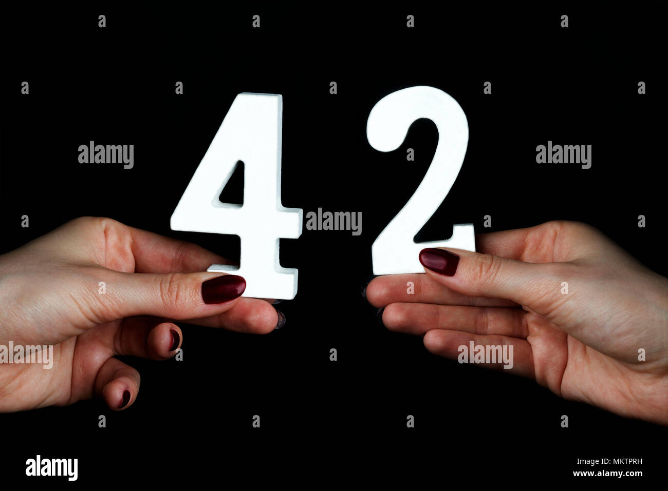 Number forty two hi-res stock photography and images - Alamy