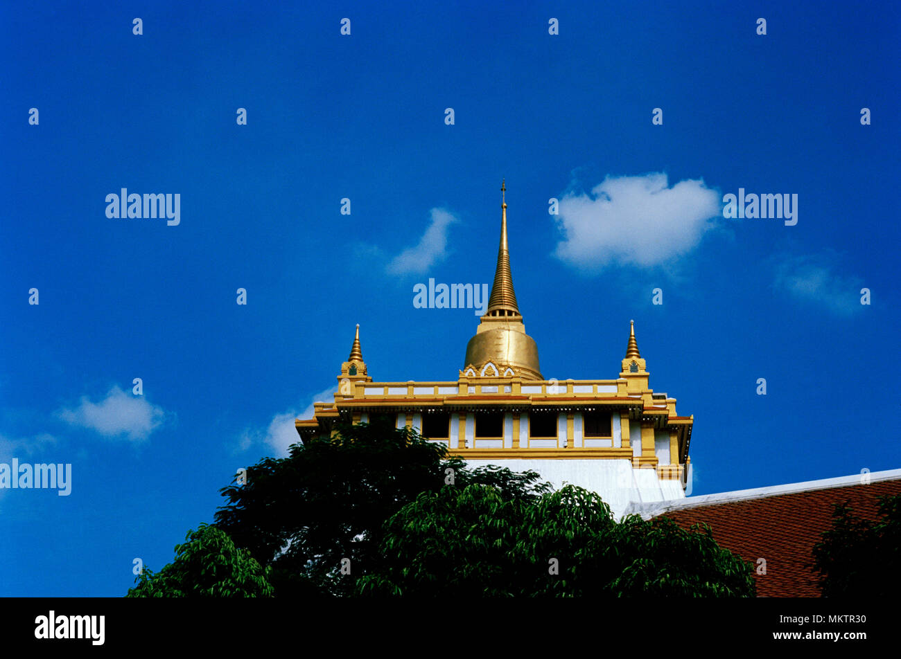Golden Mount - Buddhist shrine of Wat Saket Ratcha Wora Maha Wihan Golden Mountain Temple in ...