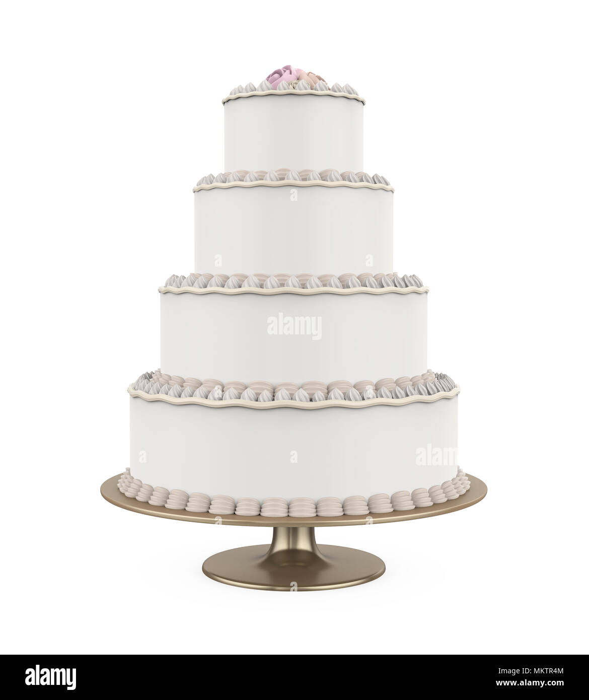 Tiered Cakes Isolated Stock Photo - Alamy