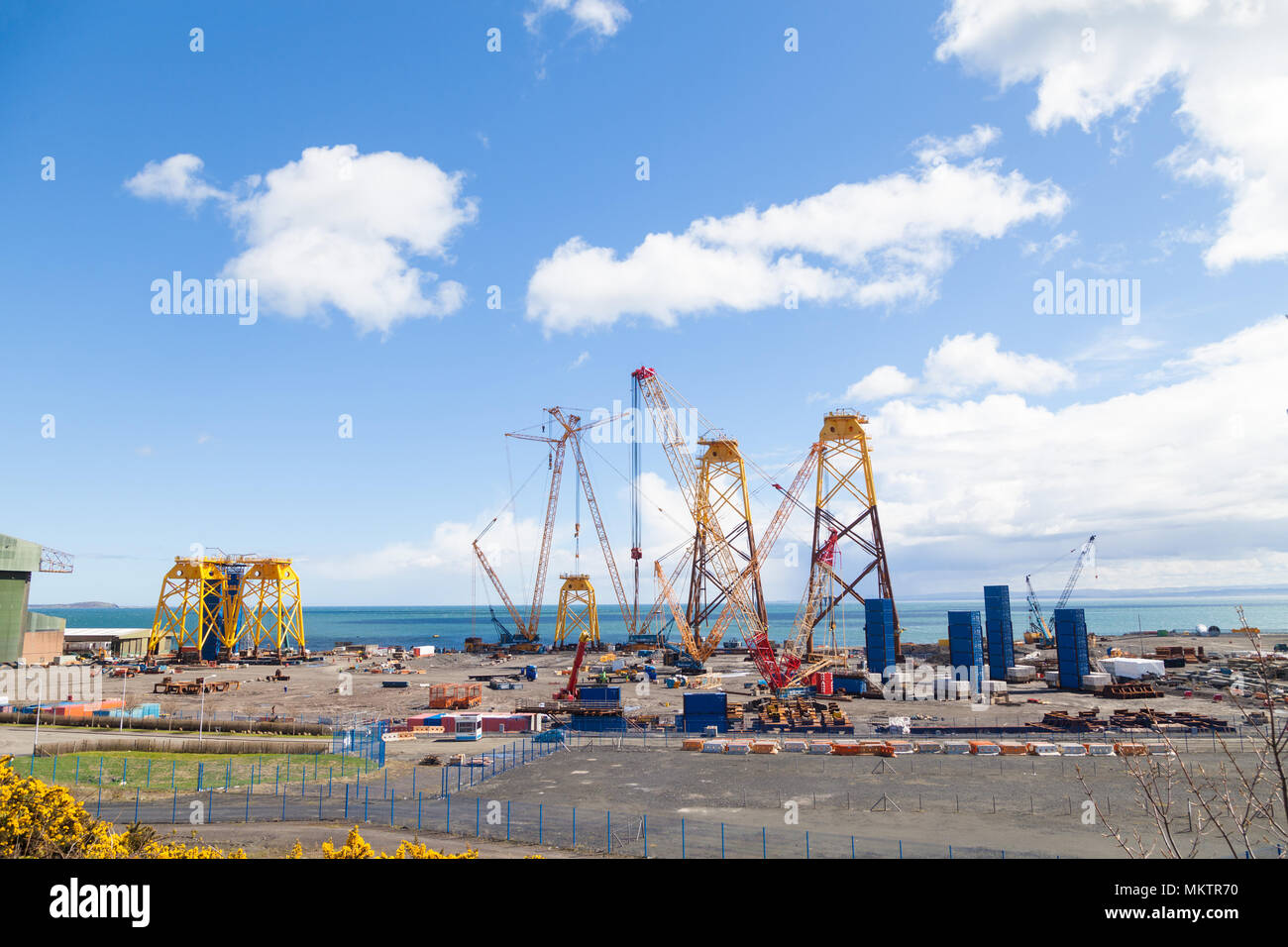 Fife energy park Methil Fife Scotland Stock Photo - Alamy