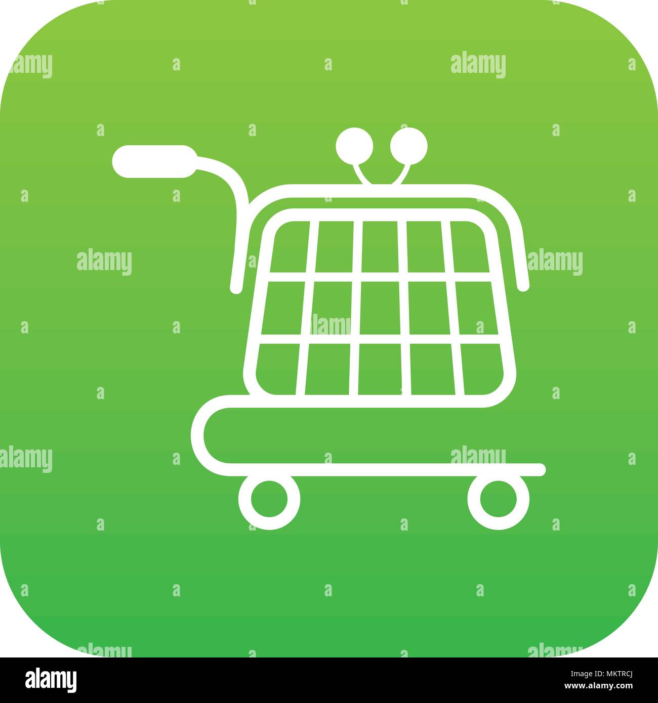 Green shopping basket clipart hi-res stock photography and images - Alamy