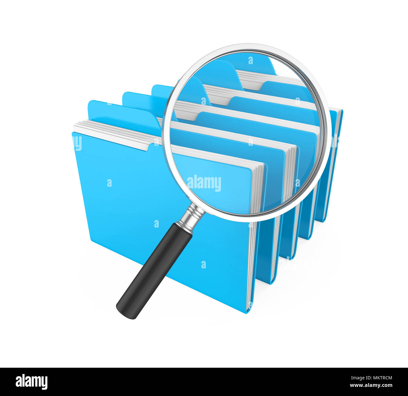 Document magnifying glass isolated hi-res stock photography and images ...