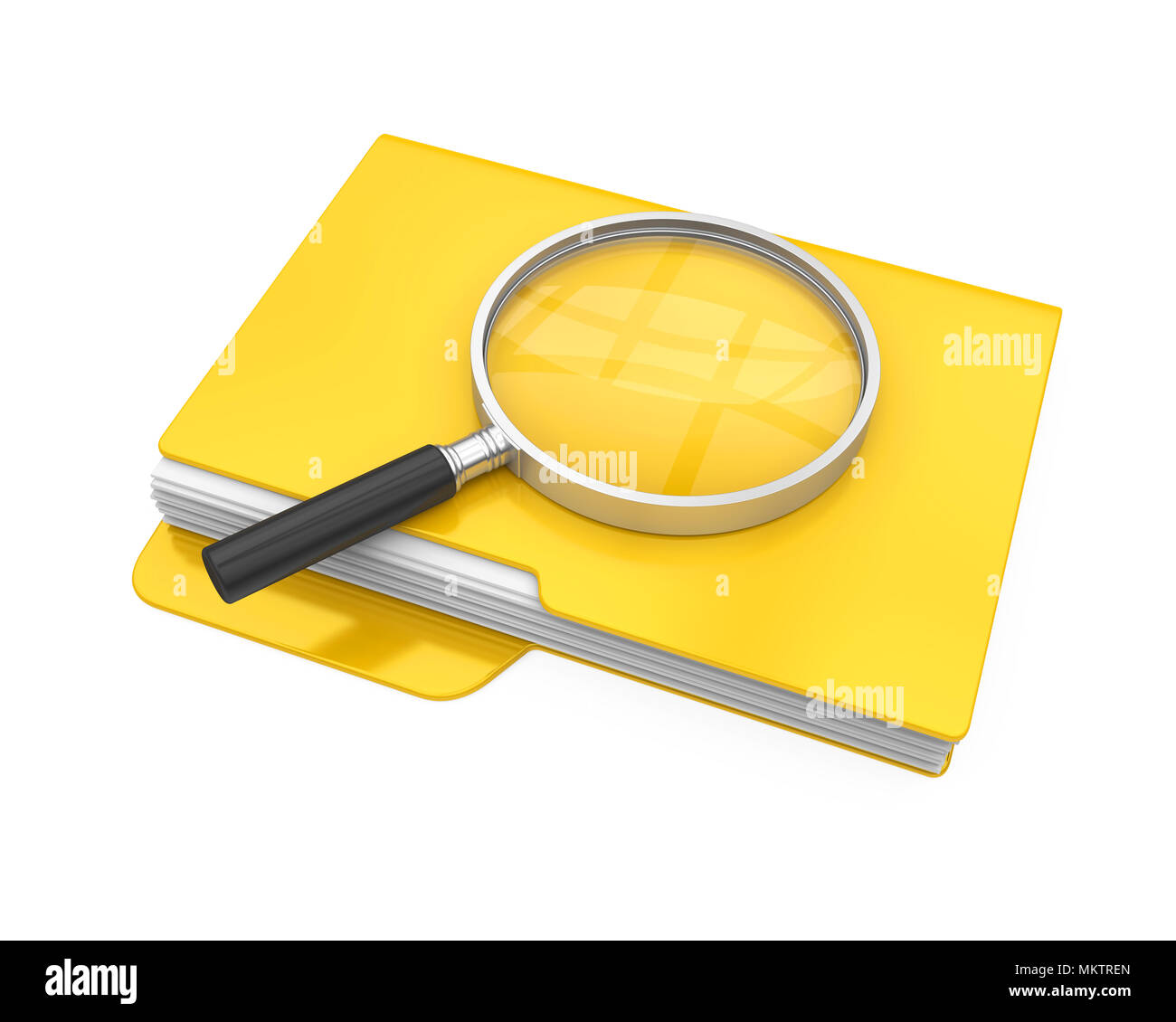 Magnifying glass document hi-res stock photography and images - Alamy