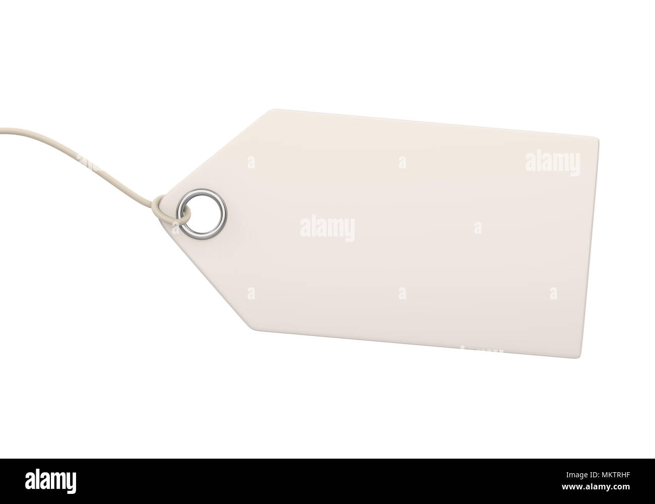Blank Price Tag Isolated Stock Photo - Alamy