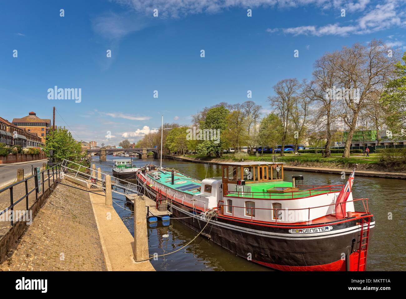 Converted barge houseboat hi-res stock photography and images - Alamy