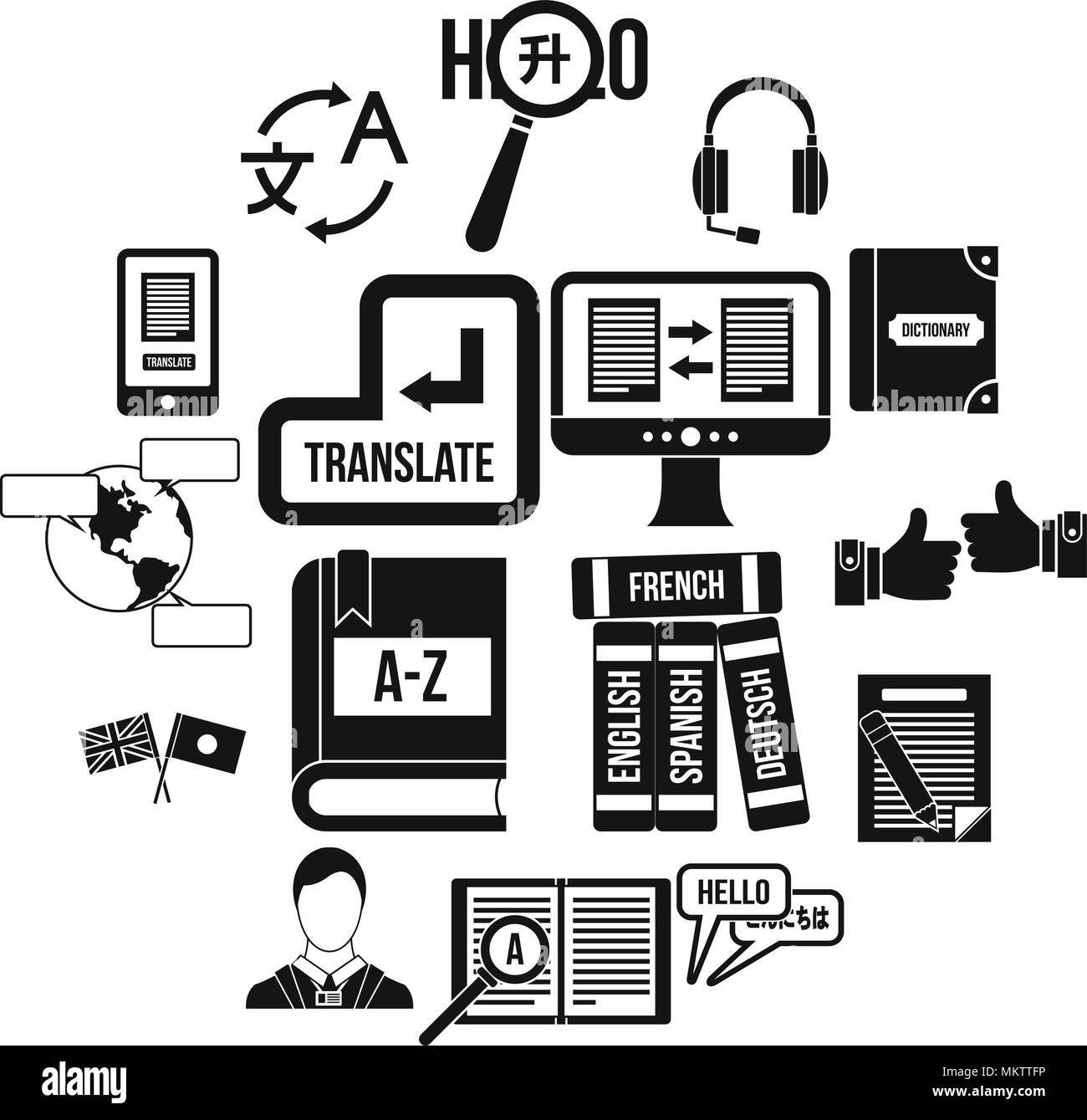 Foreign student japan Stock Vector Images - Alamy