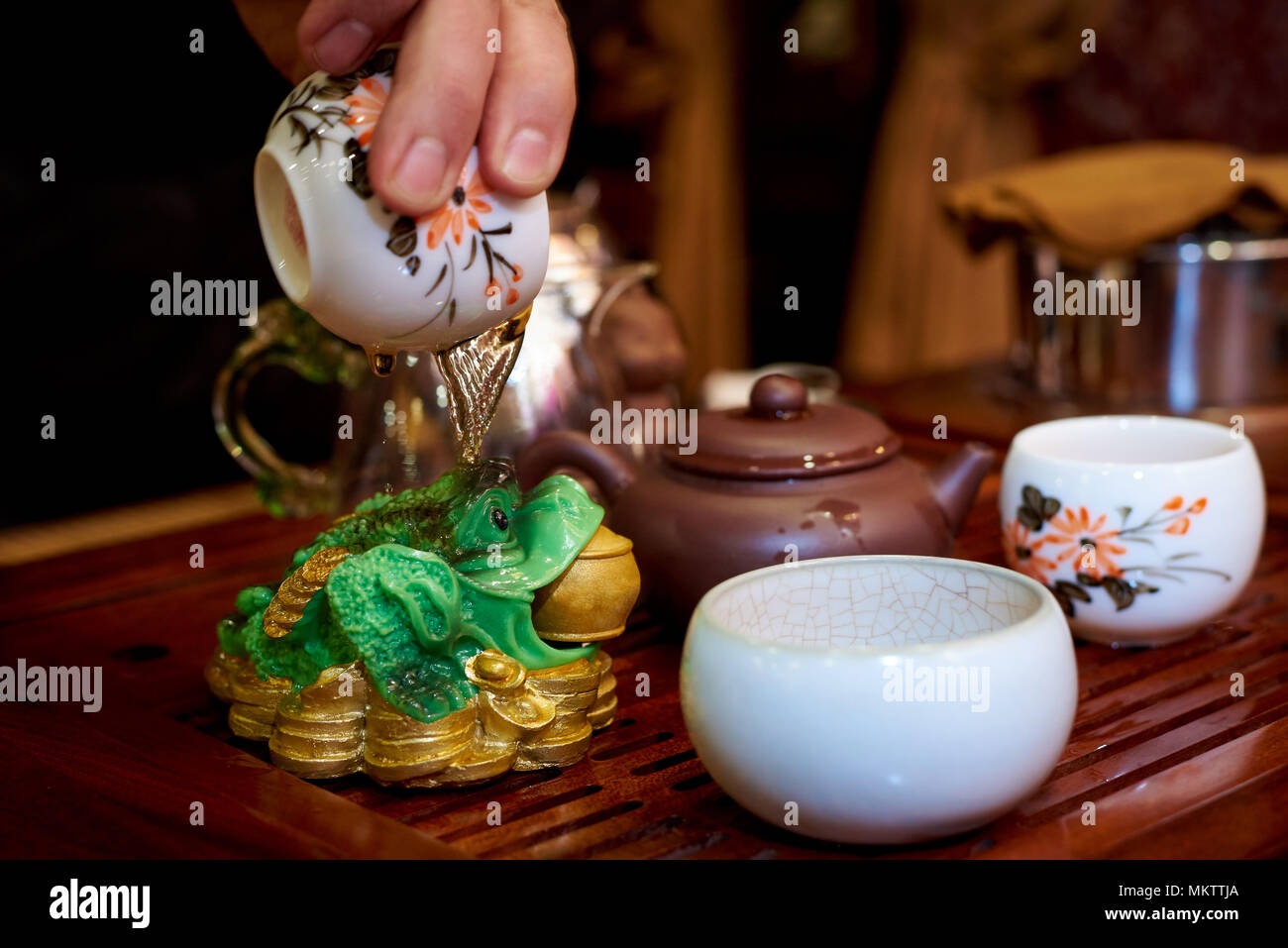 Hand check temperature water bowl hi-res stock photography and images ...