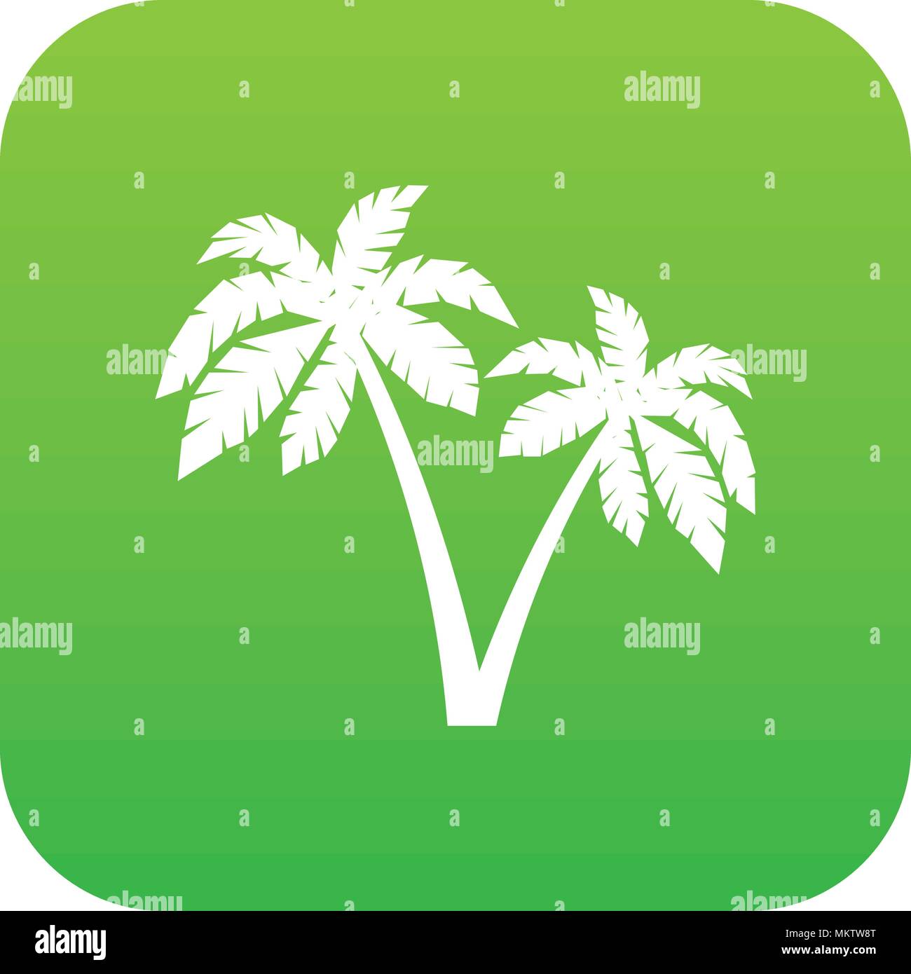 Two palms icon digital green Stock Vector Image & Art - Alamy