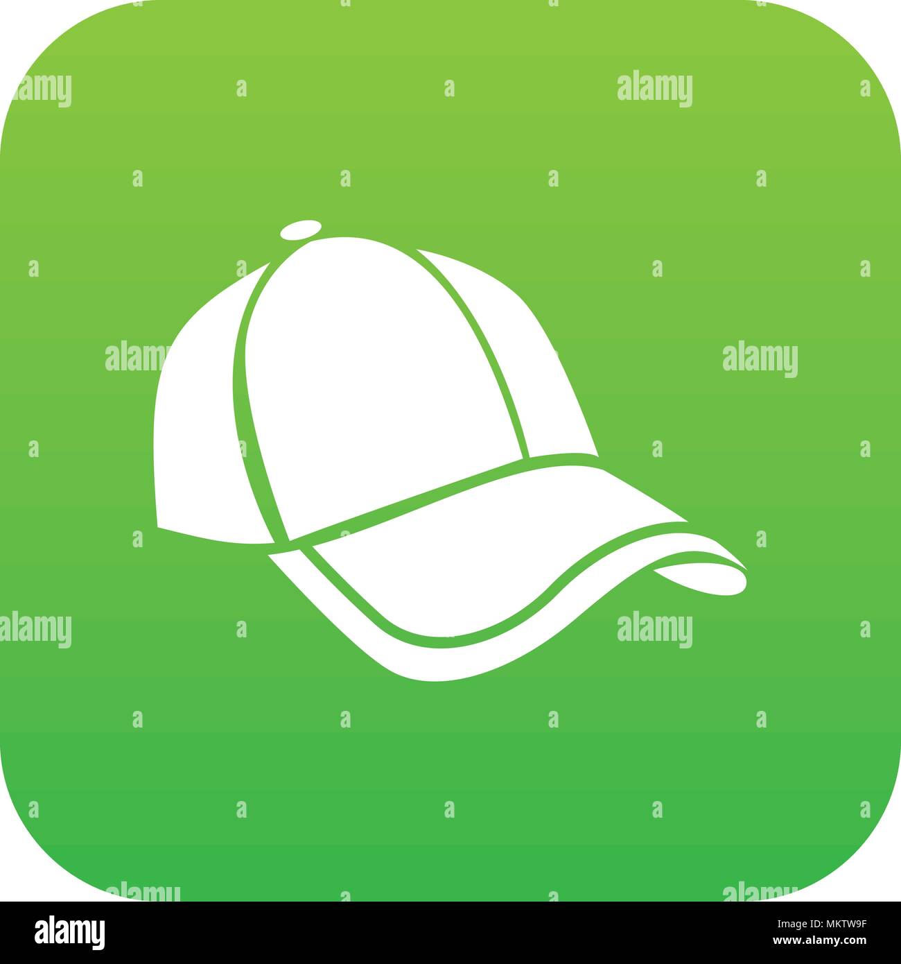 Cap icon green vector Stock Vector Image & Art - Alamy