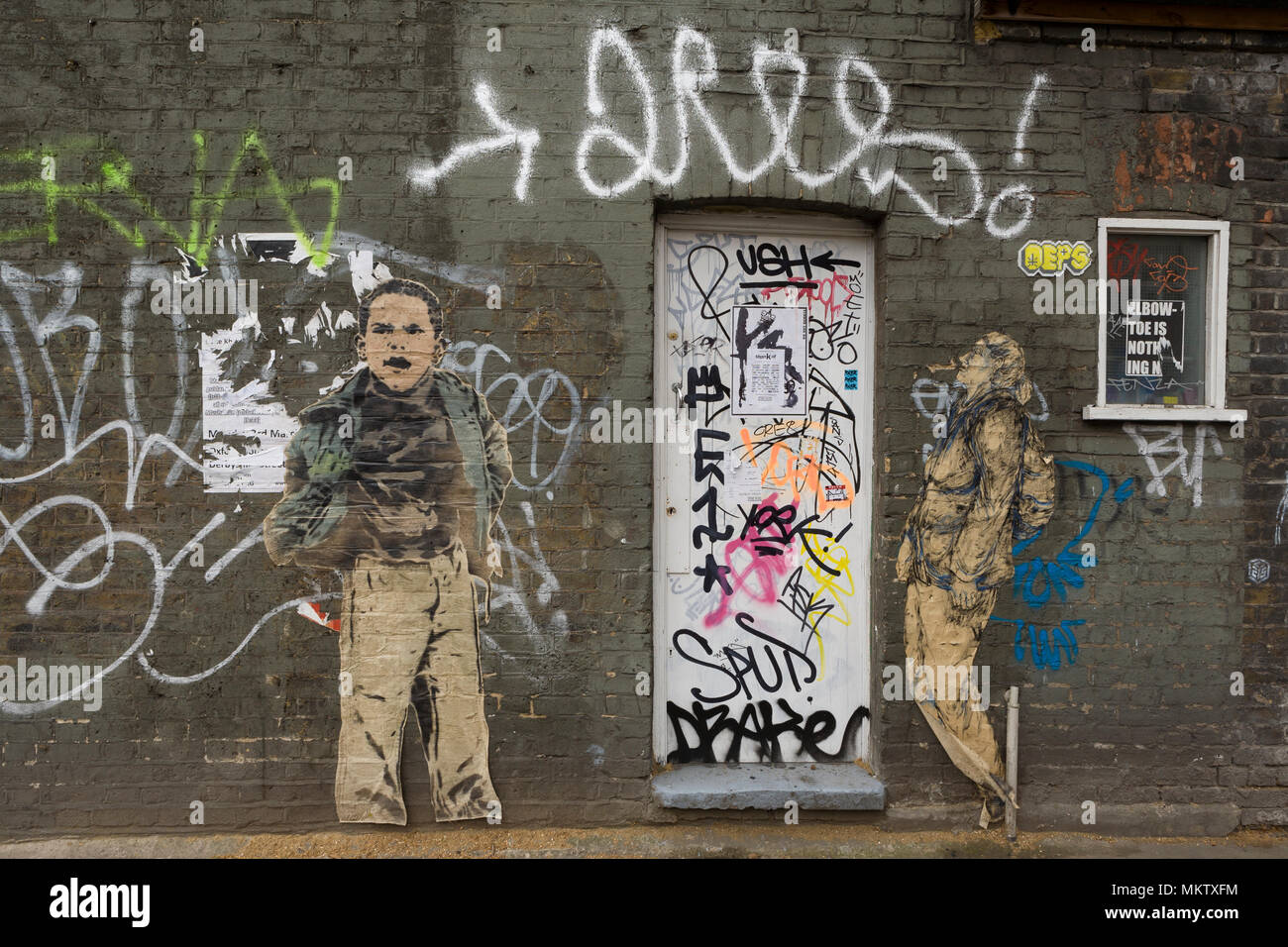 Street Art, Club Row, London, E1 Stock Photo - Alamy