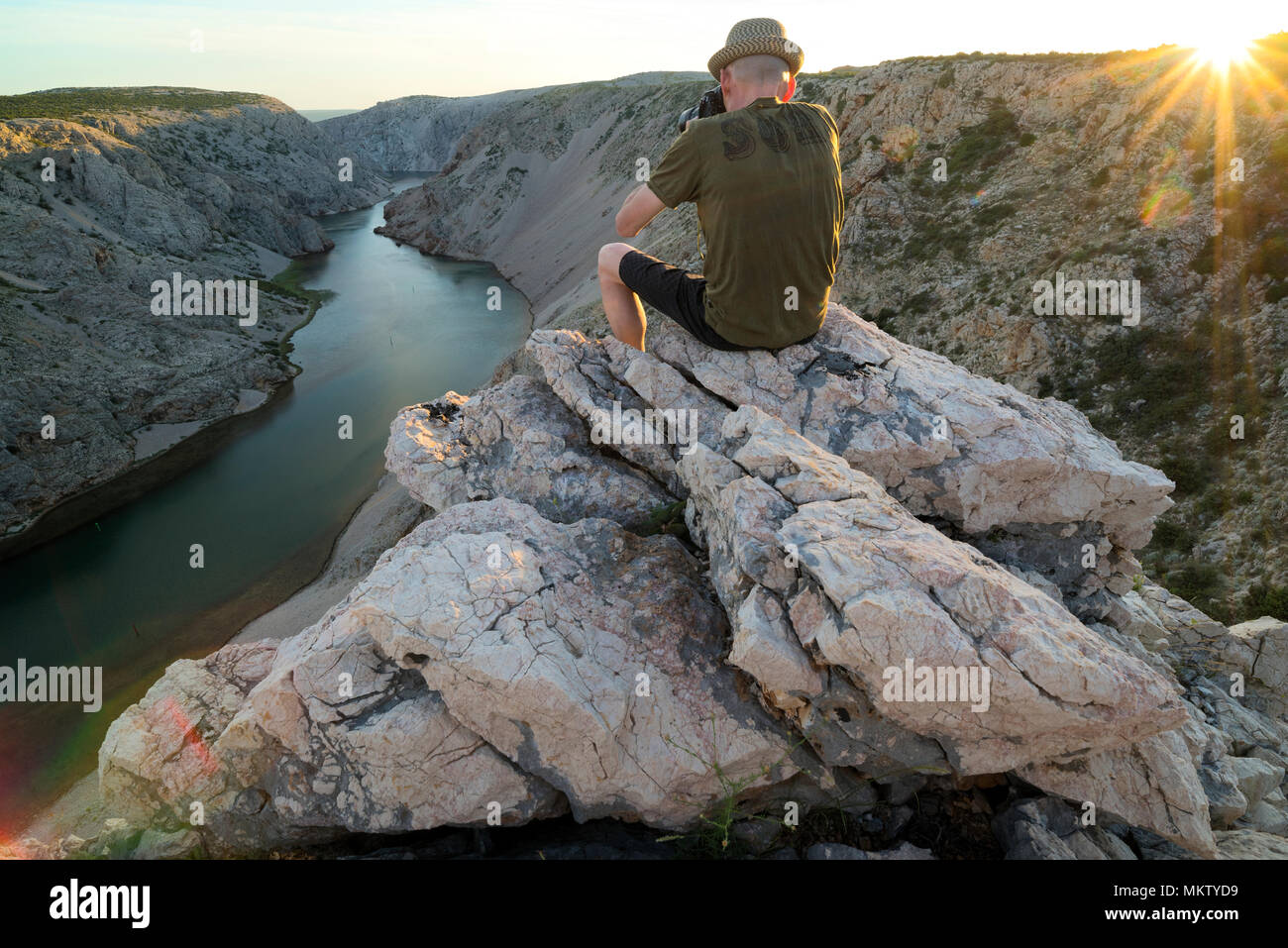 Europe, Balkan, Croatia, Starigrad; Zrmanja Canyon, Christian Heeb ...