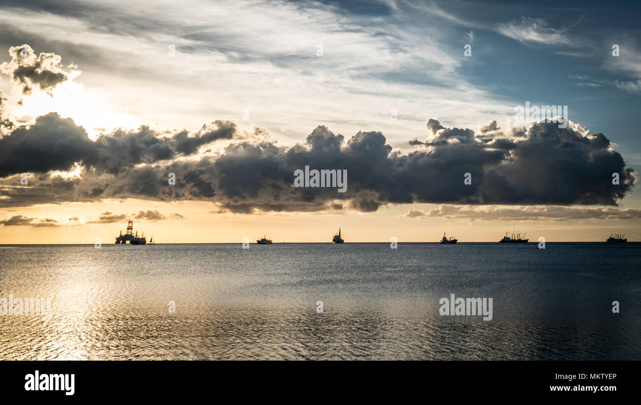 Sunset on island mauritius hi-res stock photography and images - Alamy