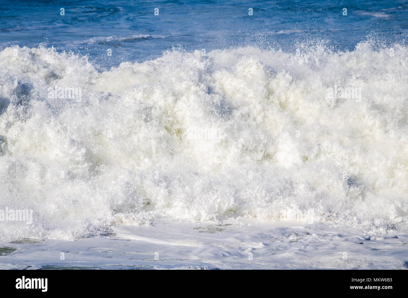 Incoming whitewater wave Stock Photo - Alamy