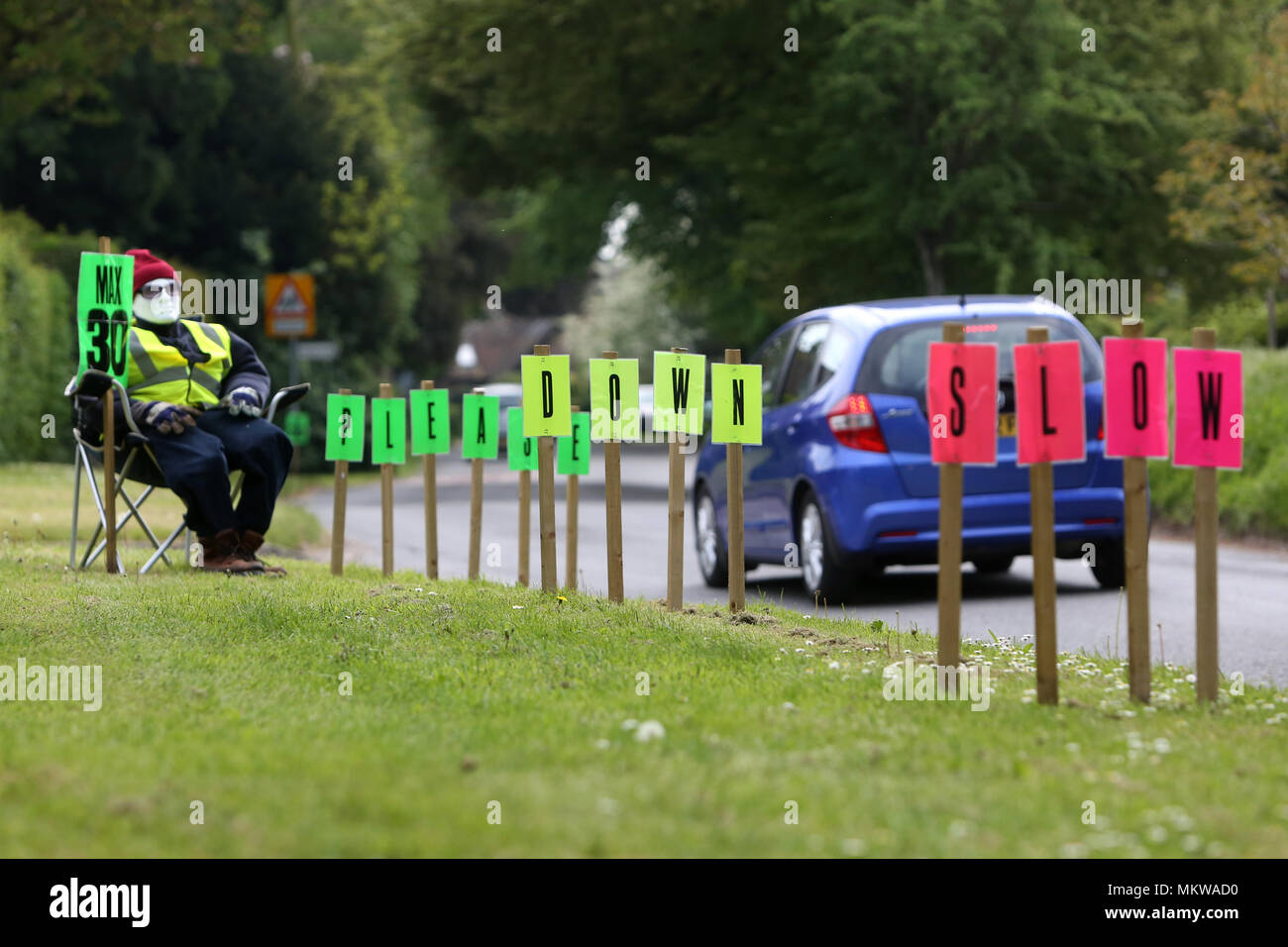 Boxgrove, a village in West Sussex have set-up displays with mannequins ...